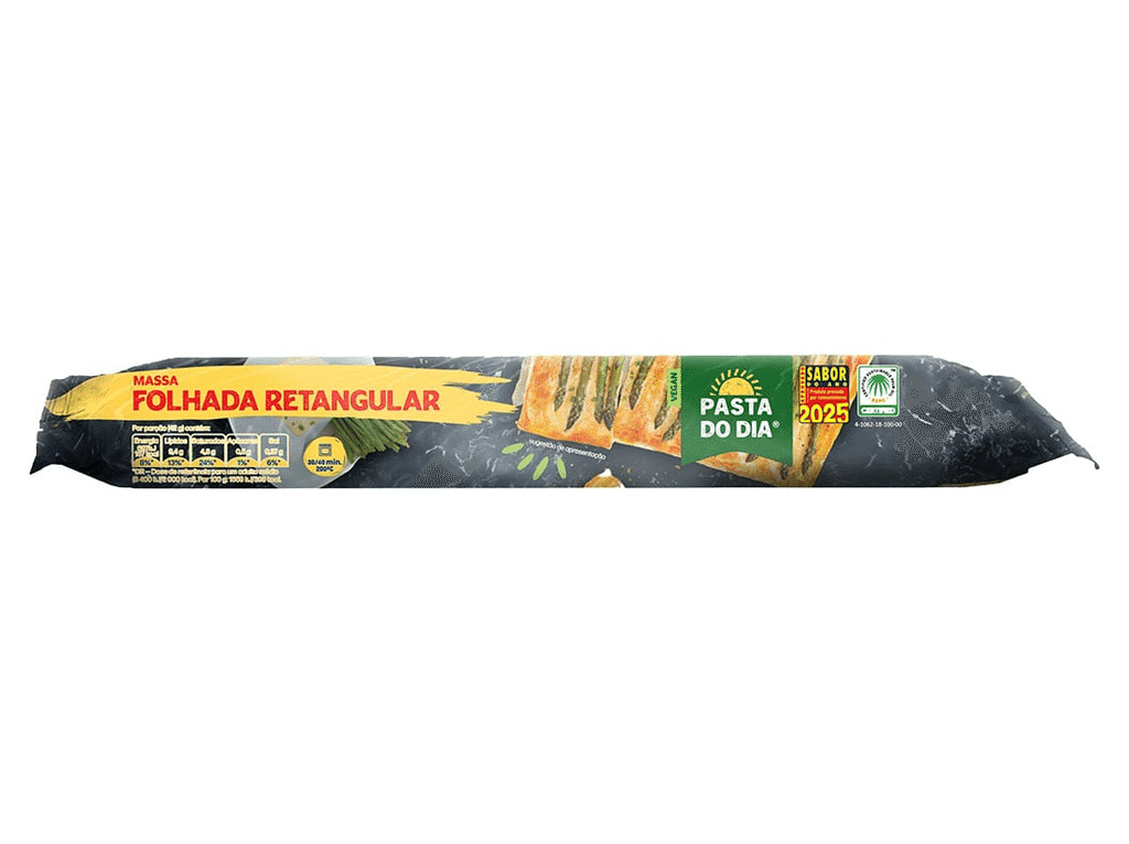 Massa Folhada Retangular 250g - PASTA DO DIA - Nutripédia
