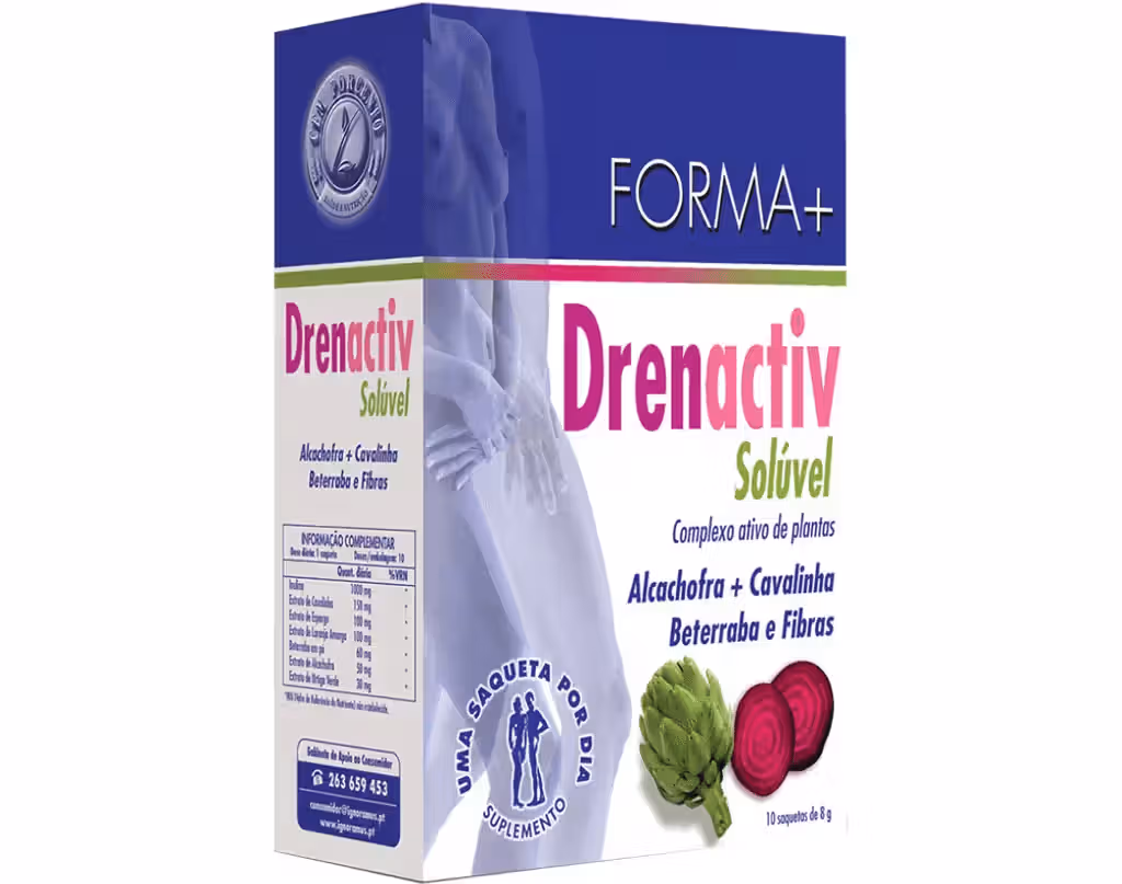 Suplemento Drenactive Solúvel 10 Saq - FORMA+ - Nutripédia