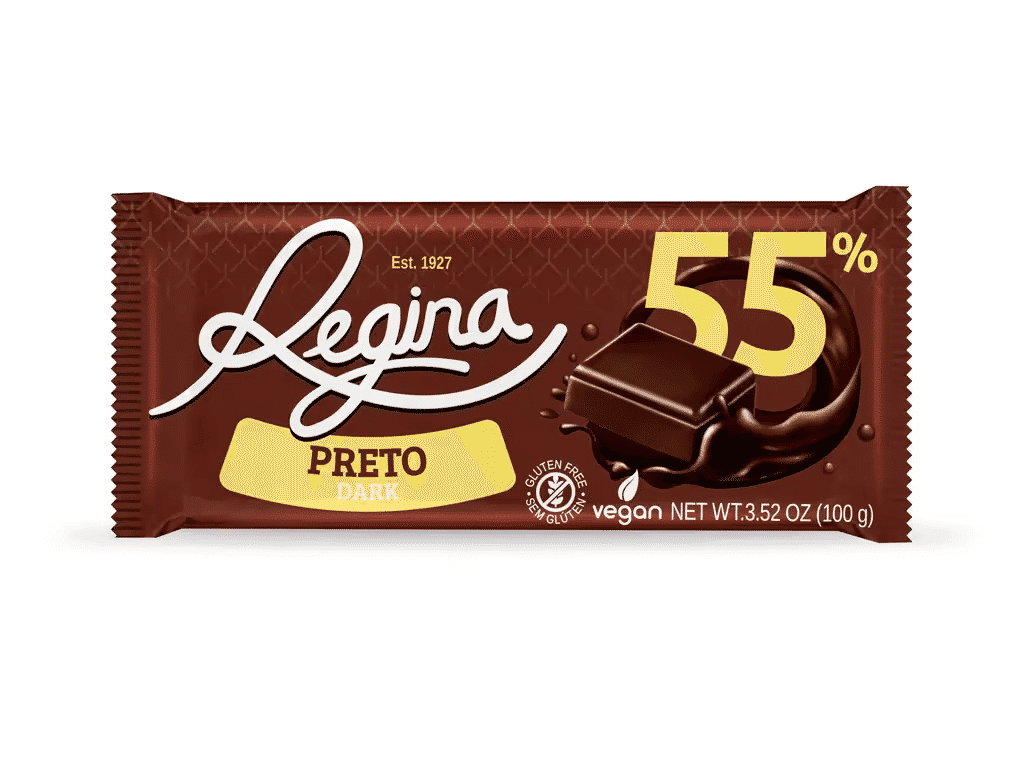 Tablete Chocolate Preto 100g - REGINA - Nutripédia