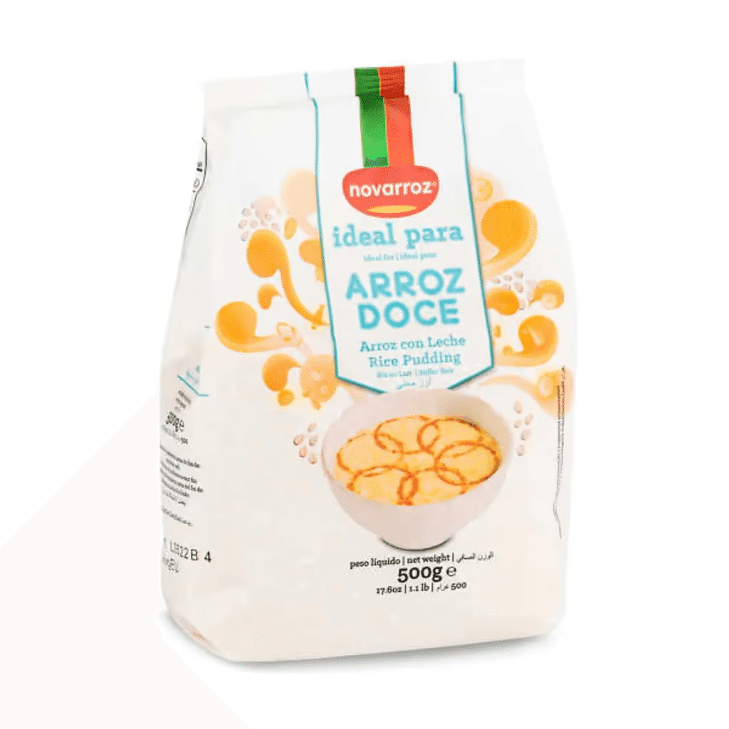 Arroz Doce para Sobremesas embalagem 500 g - NOVARROZ - Nutripédia